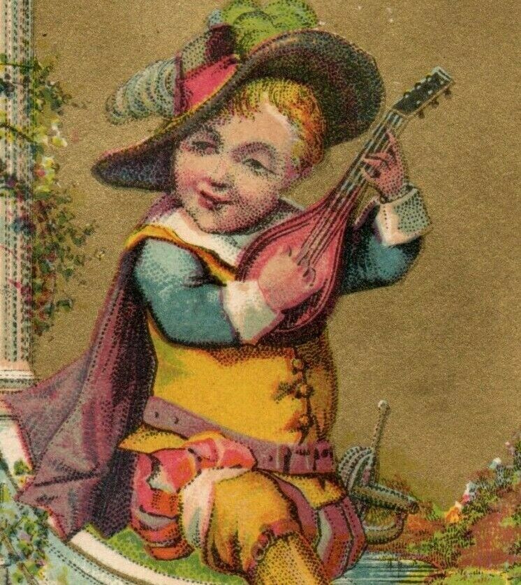 1880s Lewando's French Dye House Children Lute Smoking Pipe Set Of 5 ...