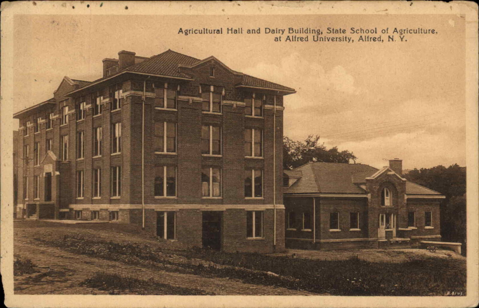 Alfred New York NY Alfred University Agricultural Hall c1900s-20s ...
