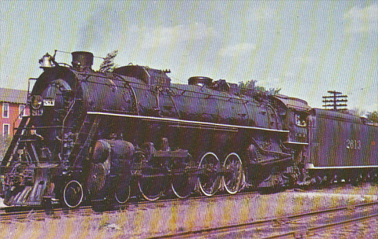 Illinois Central Railroad 4-8-2 Locomotive No 2613 At Central City ...
