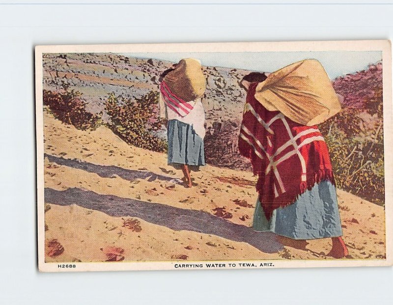 Postcard Hopi Villages Carrying Water to Tewa Arizona USA | United ...