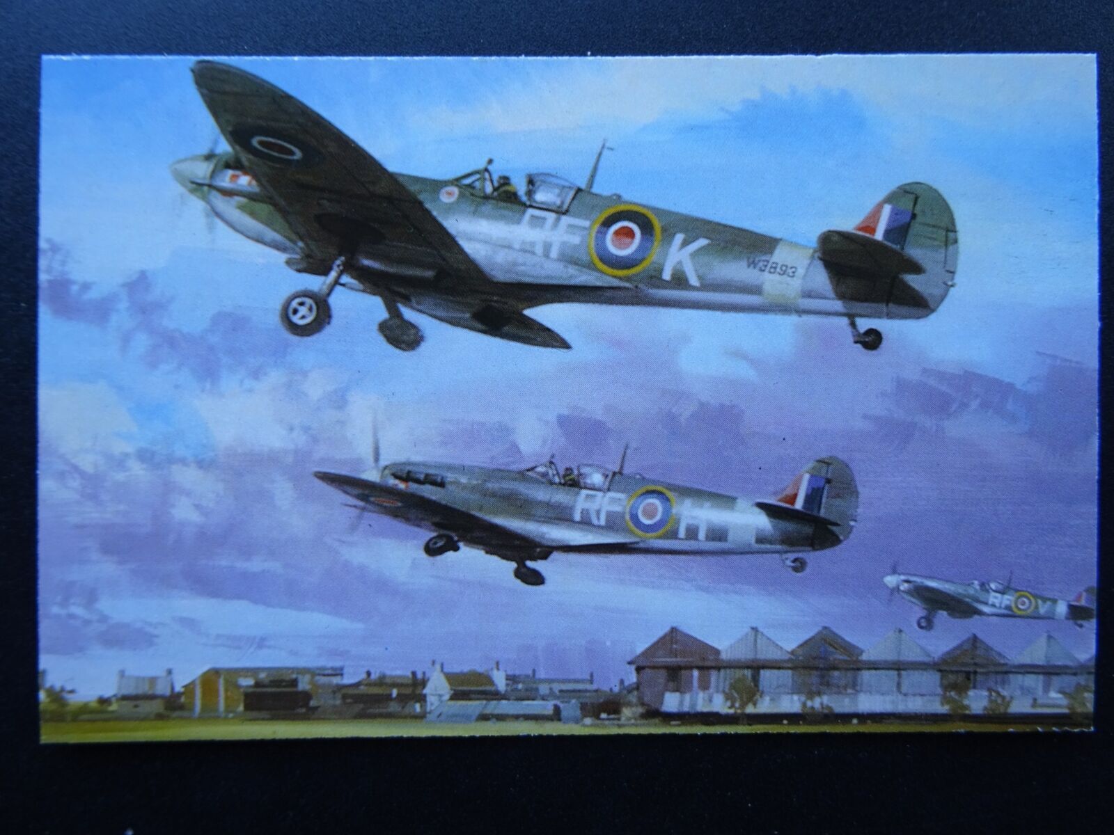 WW2 Allied Forces MILITARY RAF AIRFORCE SPITFIRE / HURRICANE x 10 REPRO Postcard | Other ...