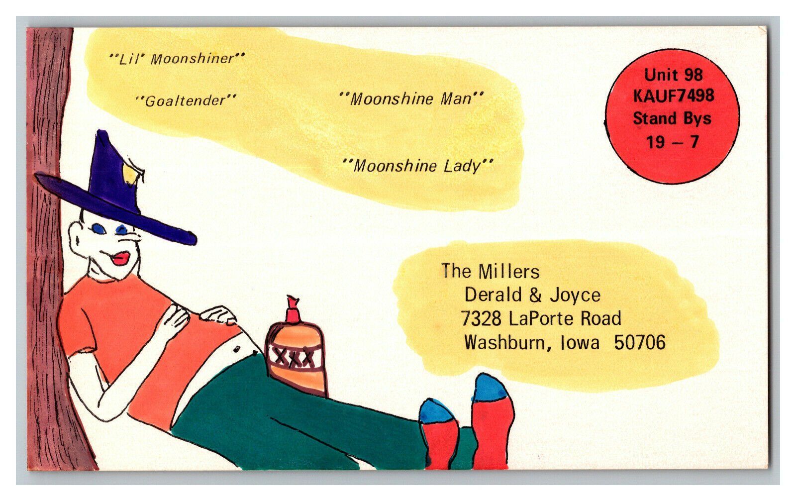 QSL Radio Card From Washburn Iowa KAUF7498 | United States - Iowa ...