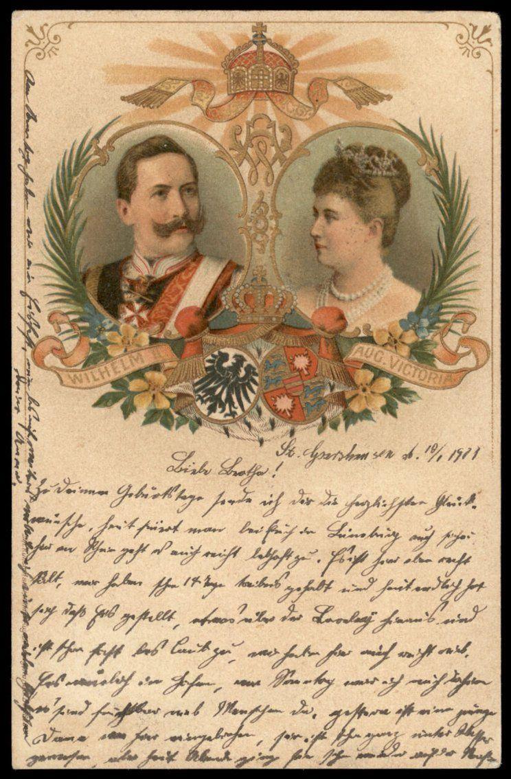 Germany 1901 Kaiser Wilhelm II and Wife Jubilee Patriotic Card G79803 ...