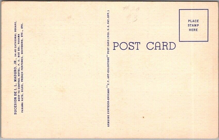 Vintage 1940 PANAMA Greetings Postcard "Indian Baby at Paly" Checklist ...