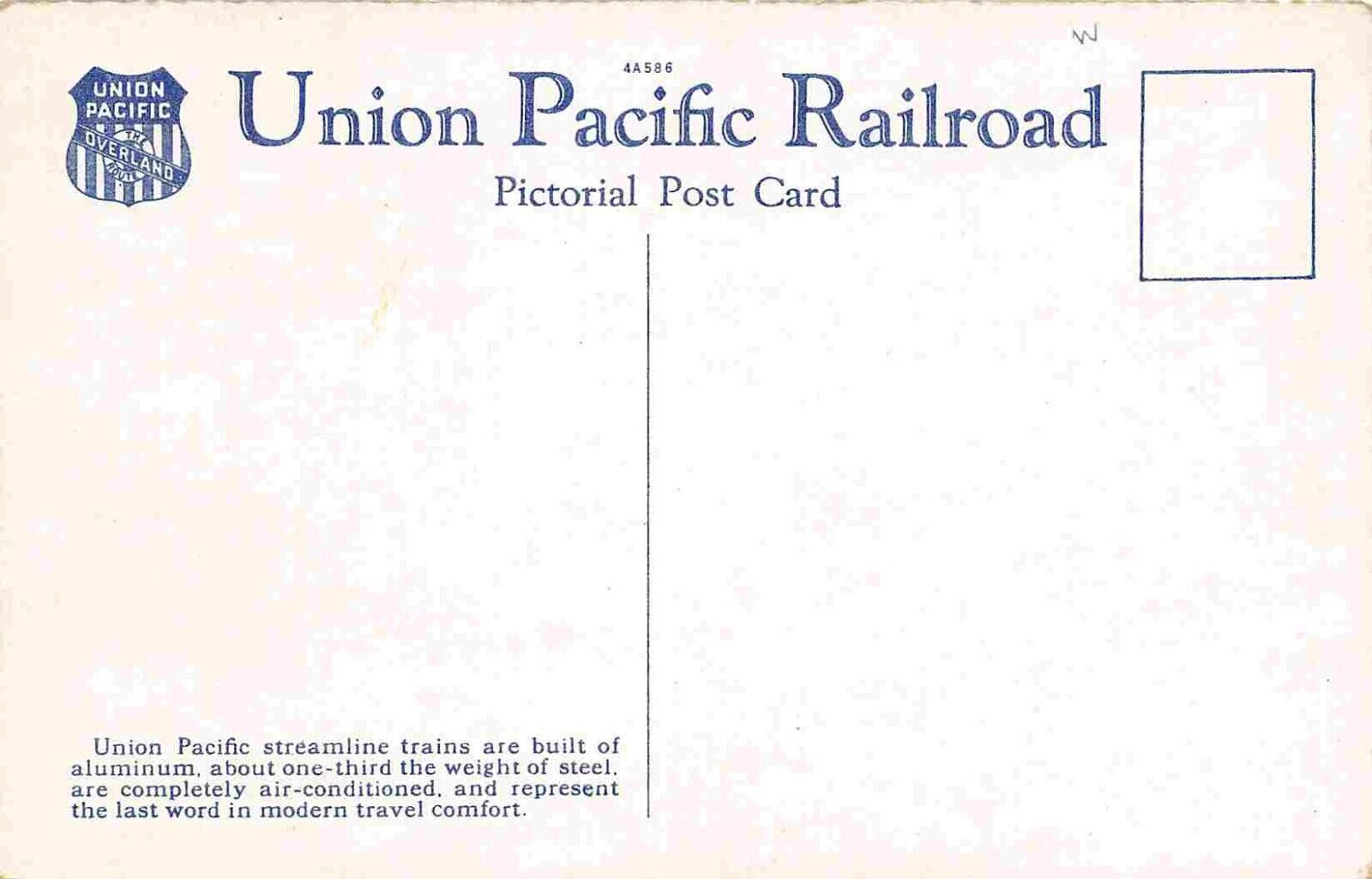 Union Pacific First Streamliner Railroad Train 1934c postcard | Other ...
