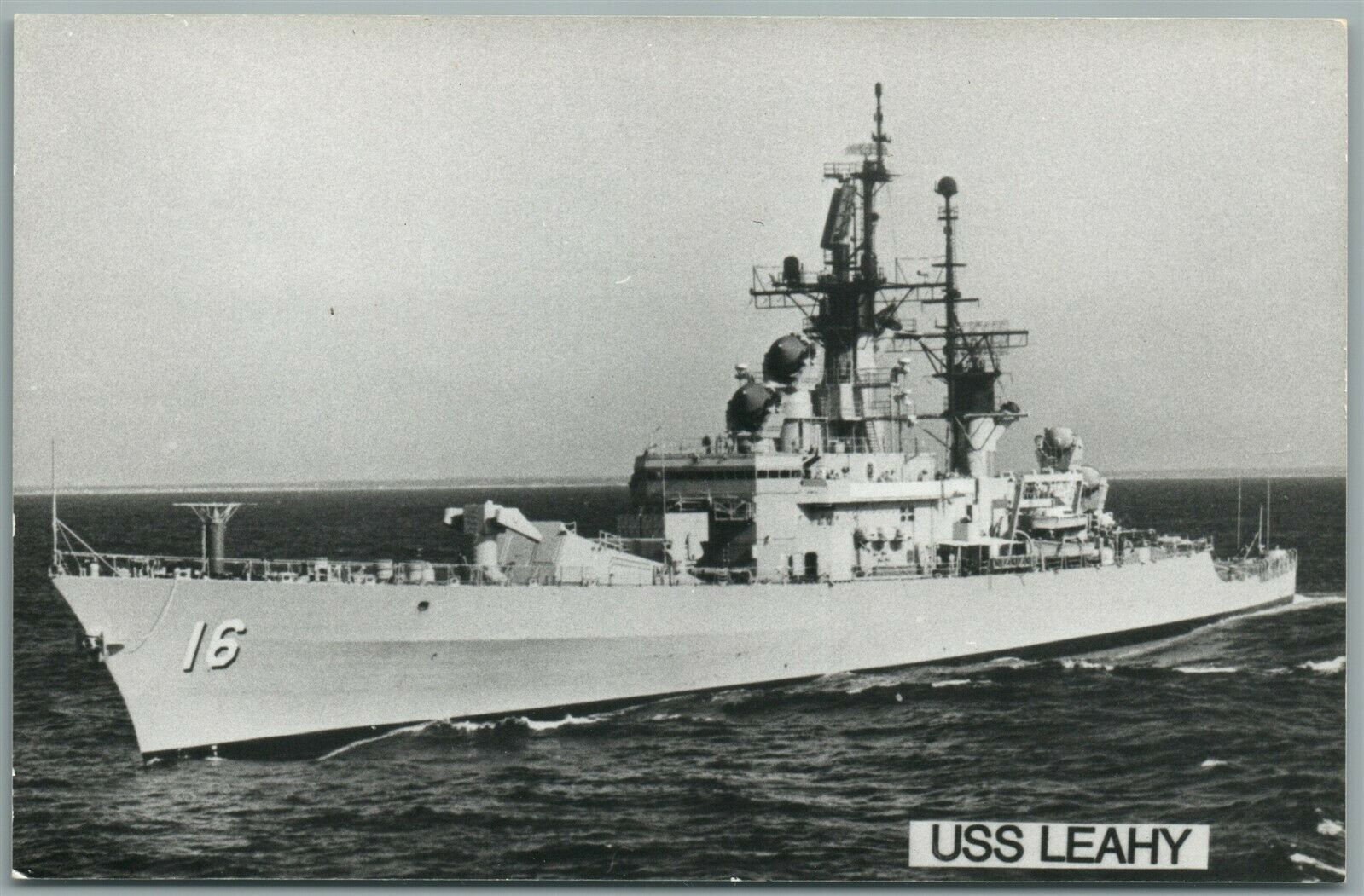 Military Ship USS Leahy Vintage Real Photo Postcard Rppc | Topics ...