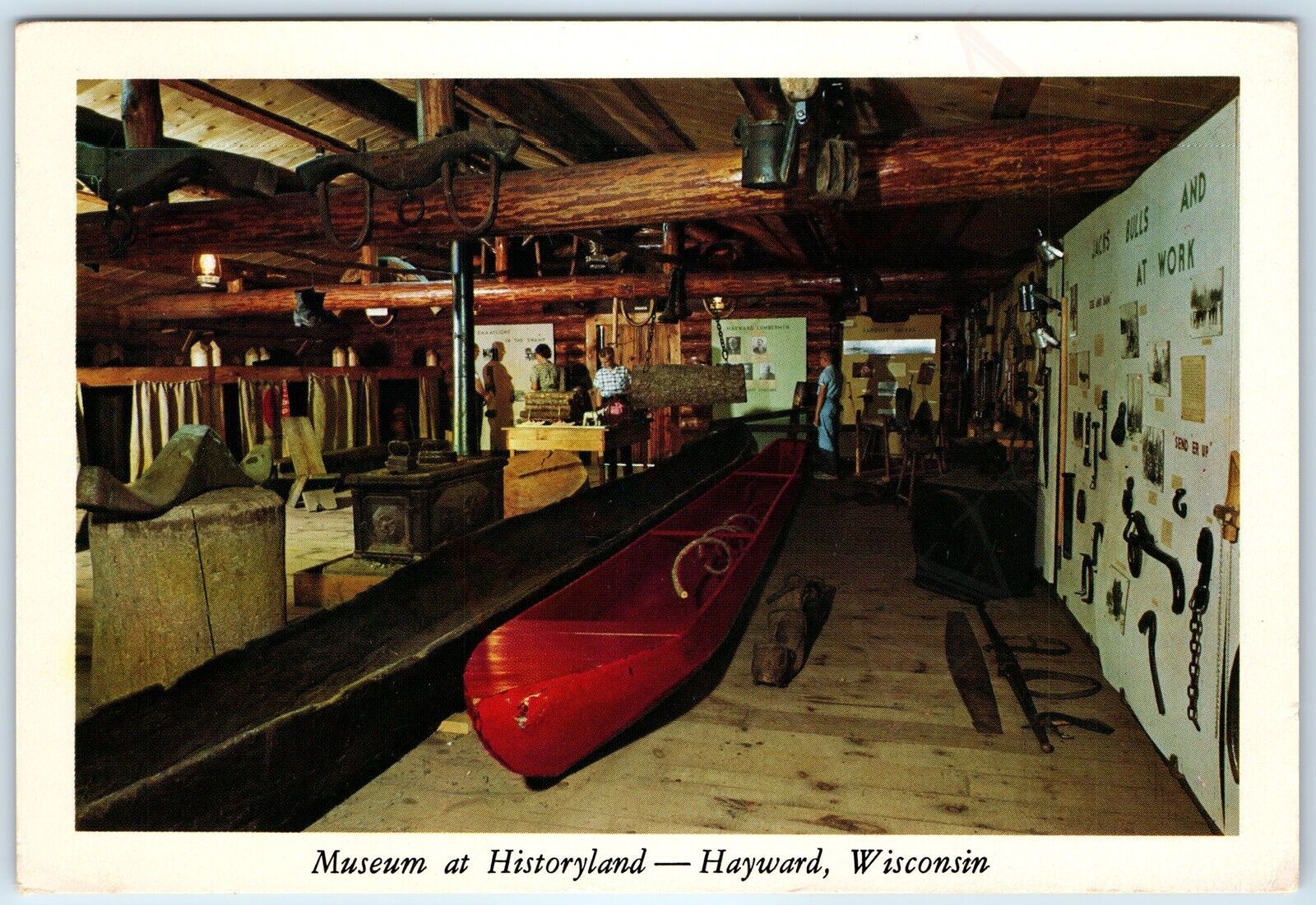 c1980s Hayward WI Logging Museum at Historyland Interior Antique ...