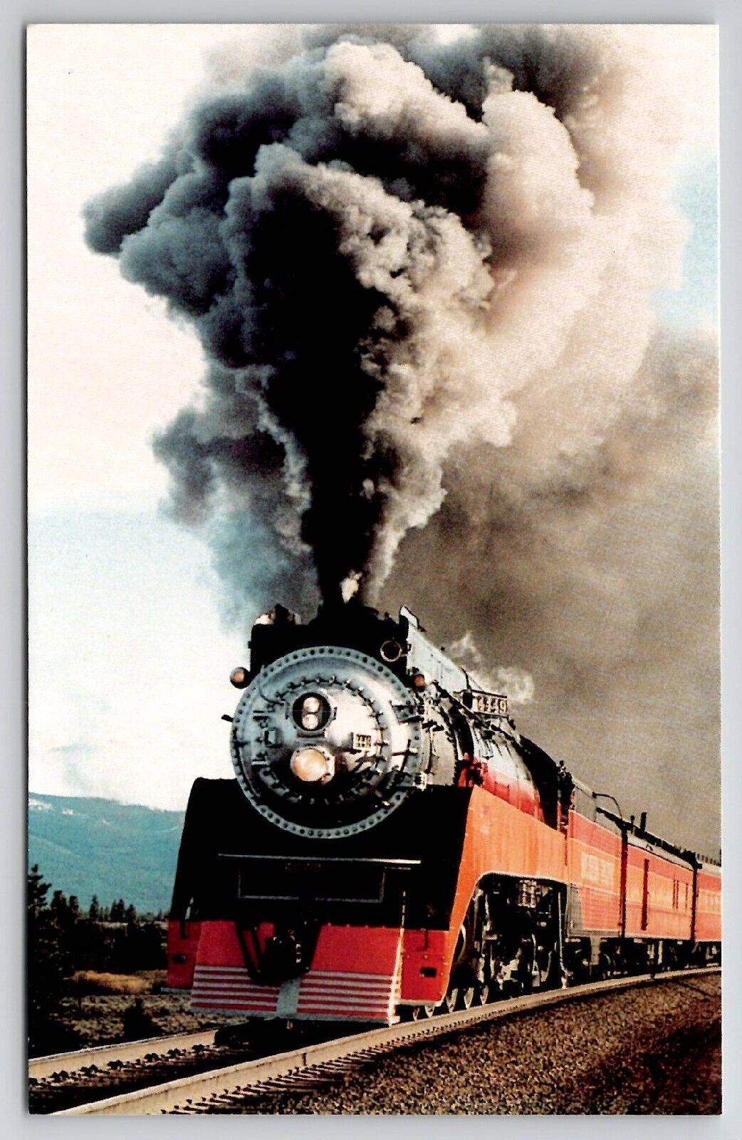 Train Southern Pacific Daylight Locomotive 4449 on Shasta Route ...