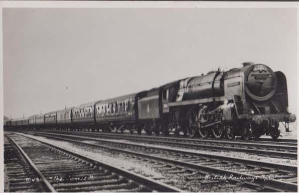 The Comet Train Locomotive Antique British Railways Real Photo Postcard ...