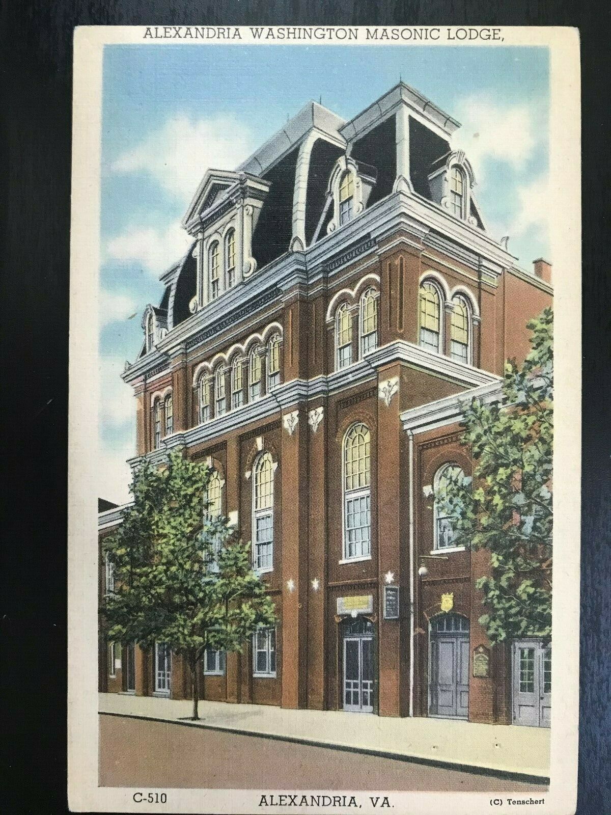 Vintage Postcard 1930-1945 Masonic Lodge Geo. Washington Lodge ...