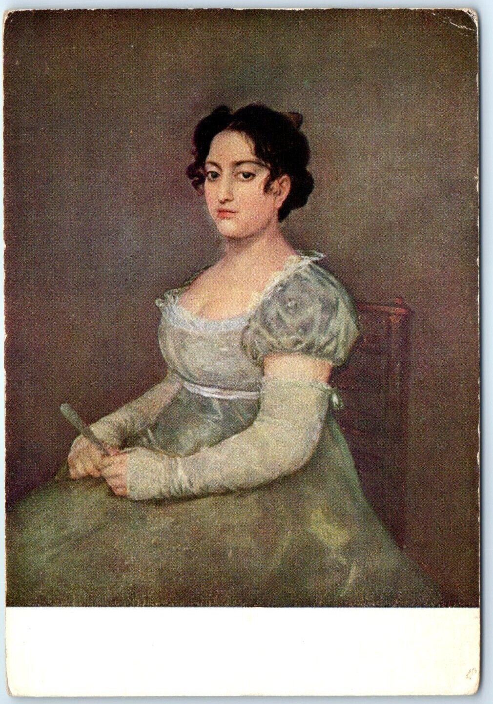 The Lady with the fan by Francisco Goya, Louvre Museum - Paris, France ...