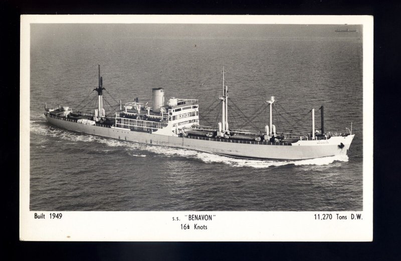 ca0699 - Ben Line Cargo Ship - Benavon - built 1949 - plainback ...