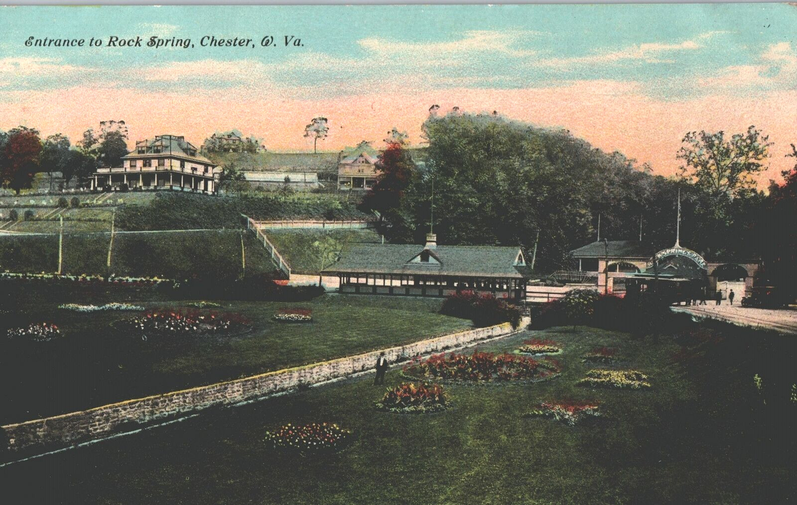 Vintage Postcard Entrance to Rock Spring Chester Virginia Fresh Divided ...