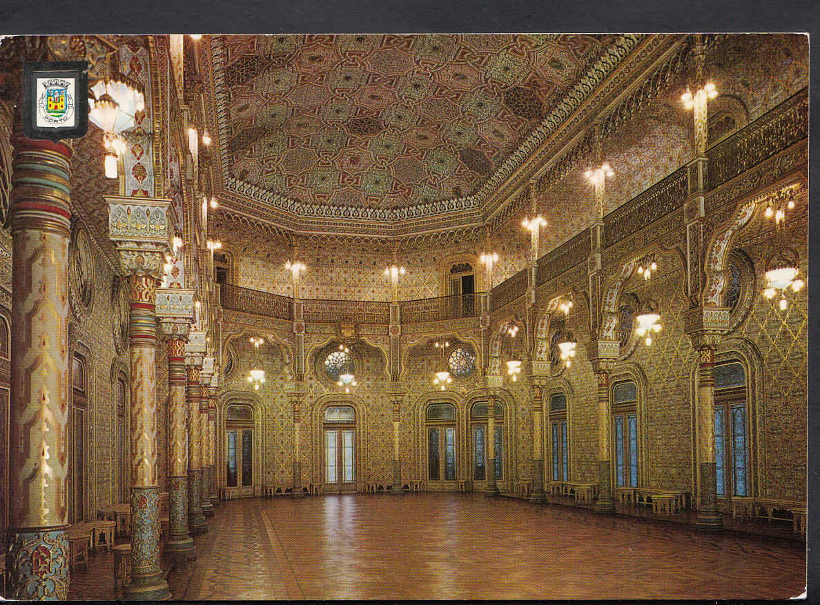 Portugal Postcard - Porto - Arabian Hall of The Palace of Exchange ...