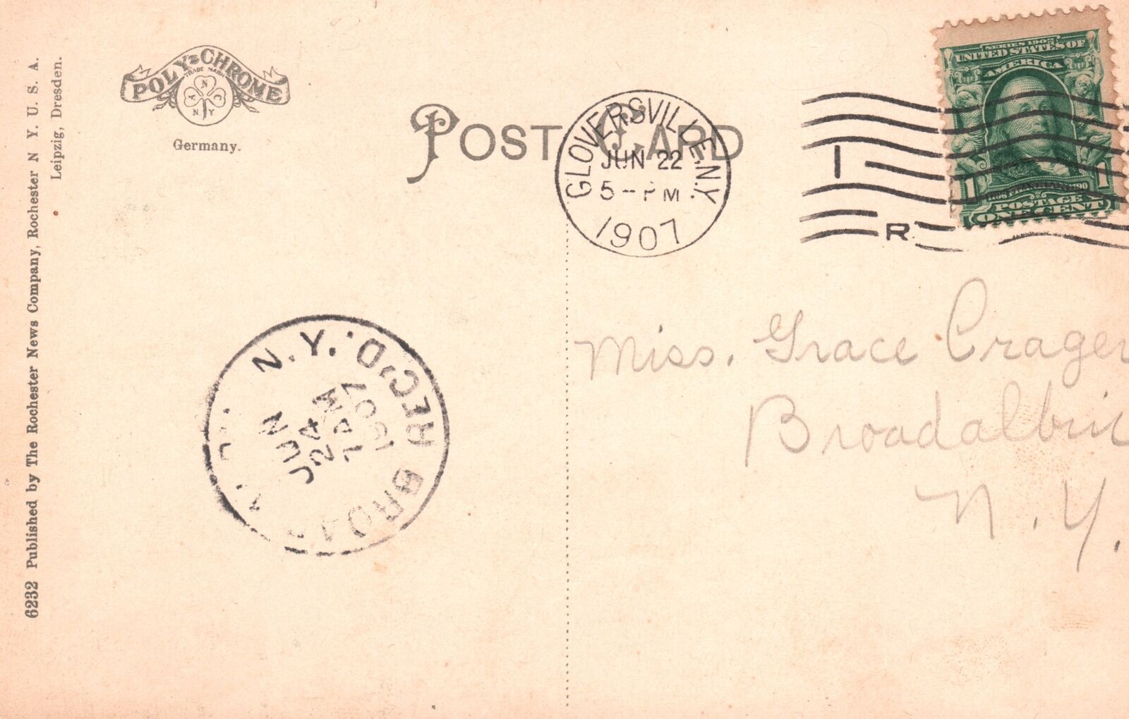 Vintage Postcard 1907 Mountain Lake Shore Road Gloversville NY ...