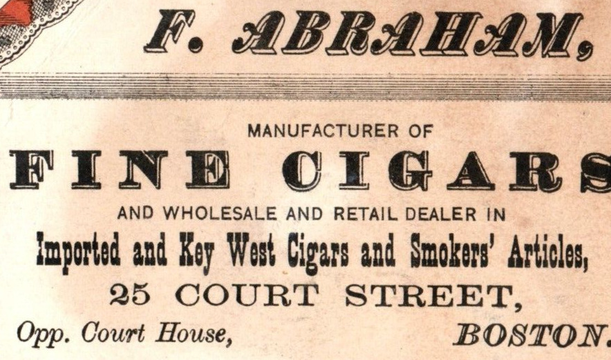 1870s-80s Die-Cut Cigar Box F. Abraham Fine Key West Cigars F149 ...