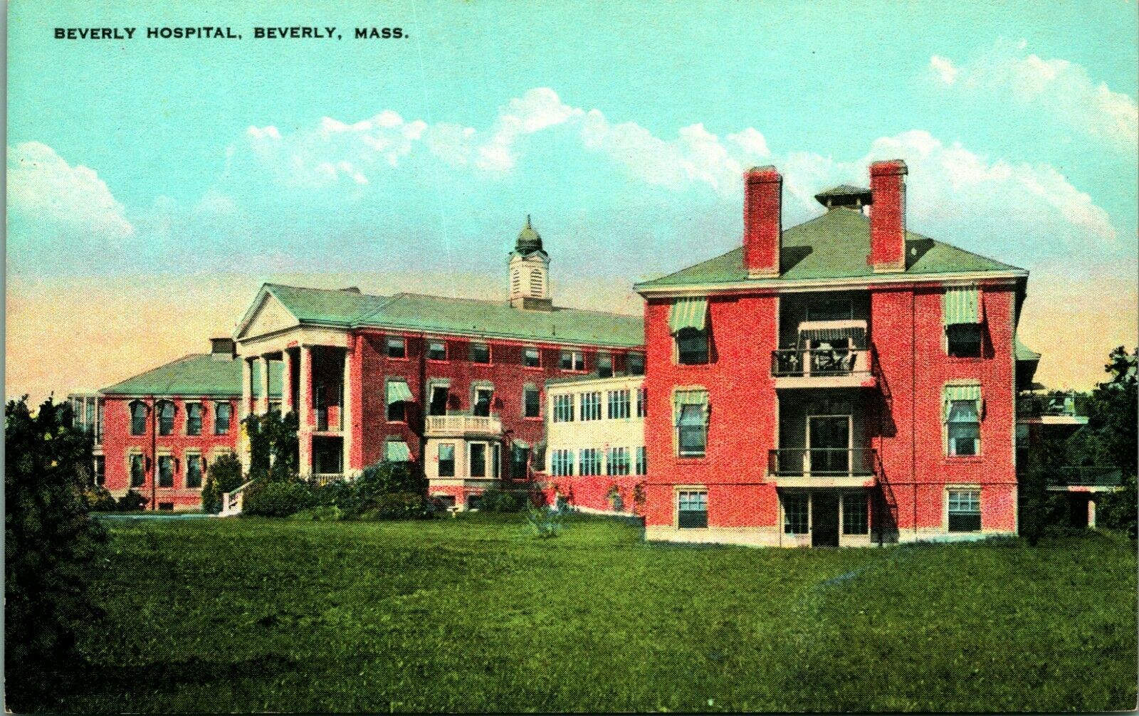 Beverly Hospital Beverly Massachusetts UNP DB Postcard D12 | United ...