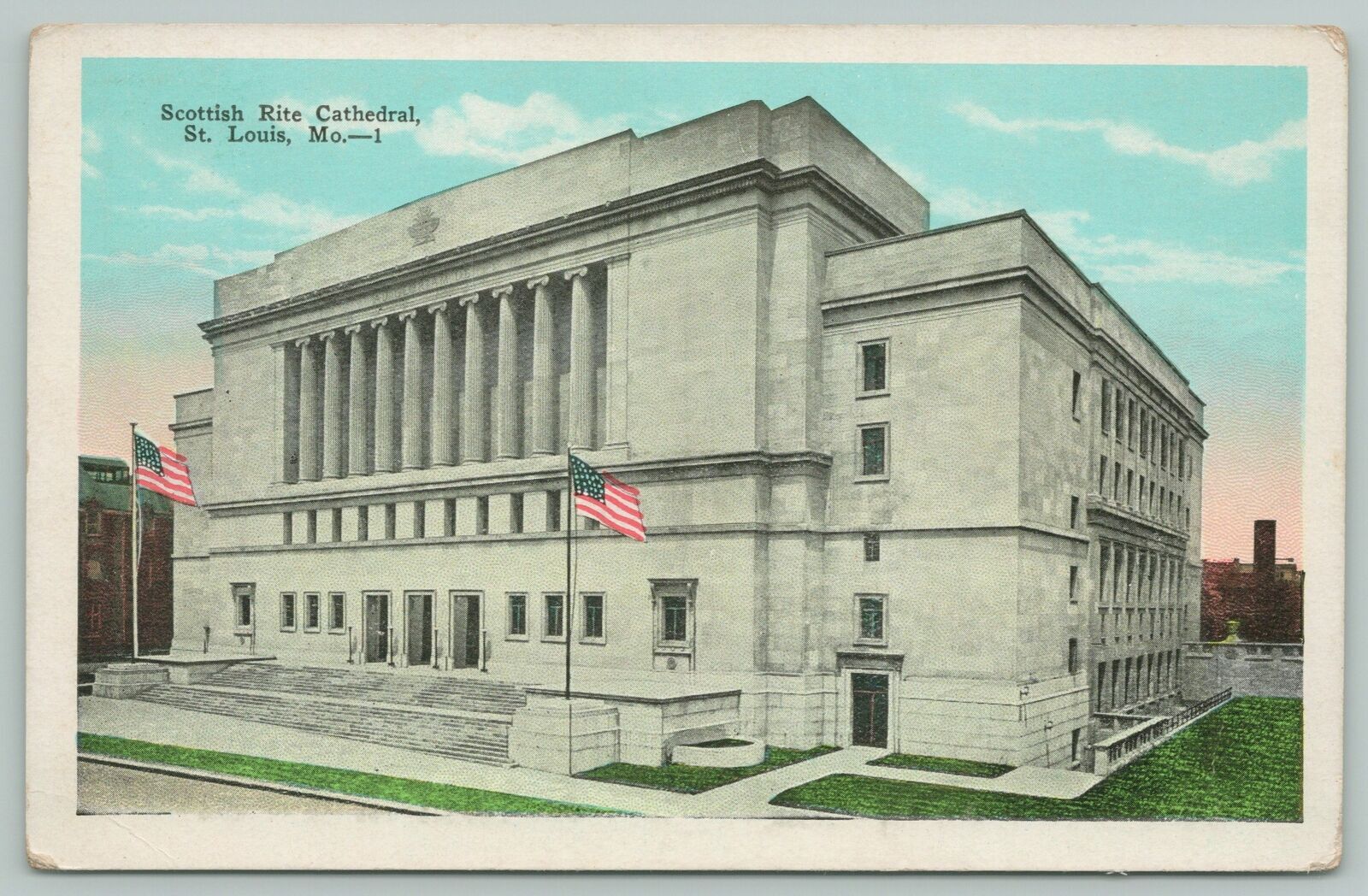 St Louis Missouri~Scottish Rite Cathedral~1920s Postcard | United ...