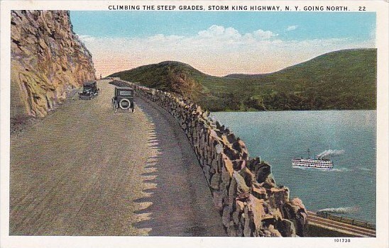 New York Storm King Highway Climbing The Steep Grades Going North ...