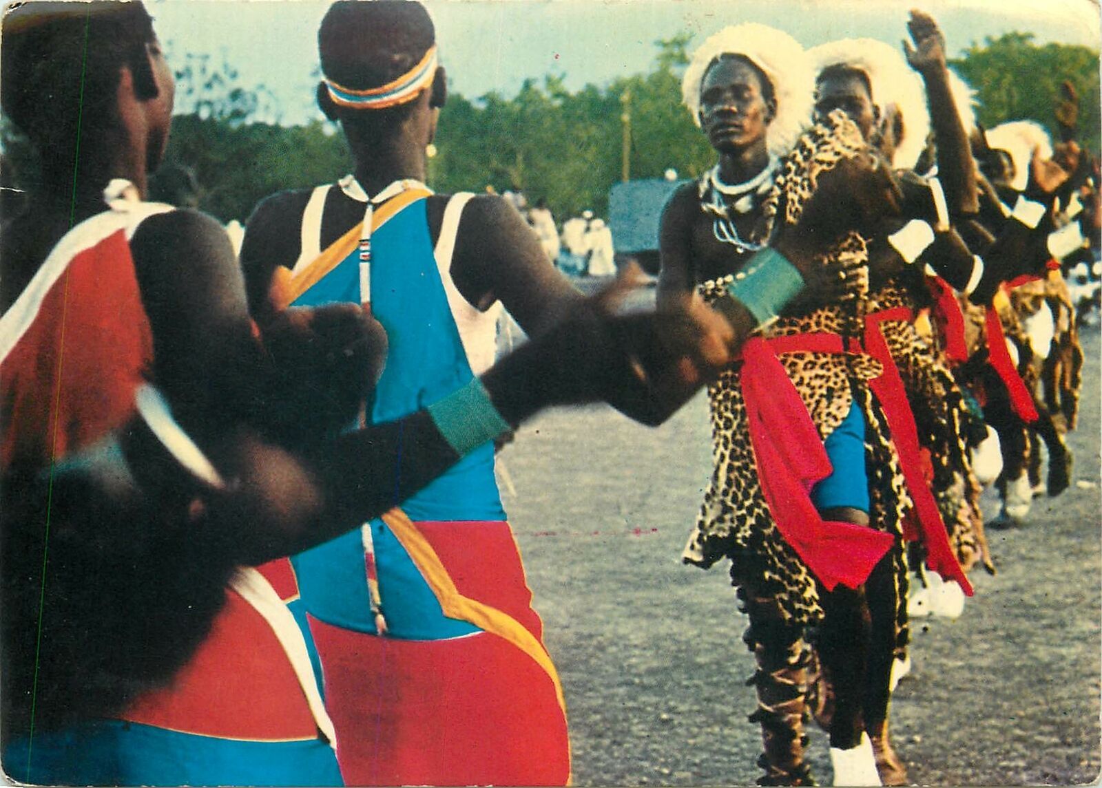 African Ethnic types and scenes Postcard Sudanese Folklore traditional ...
