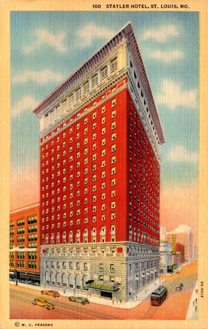 Missouri St Louis The Statler Hotel Curteich | United States - Missouri ...