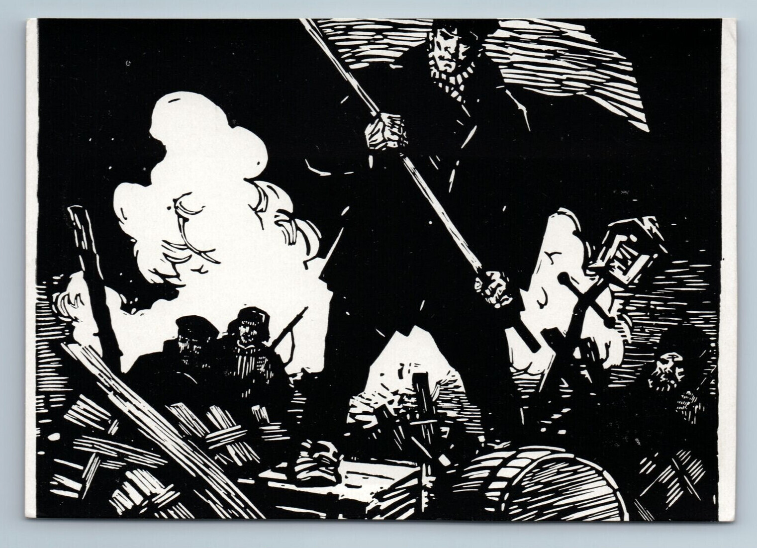 1960 HIS MAJESTY WORKING CLASS Anti Imperial Propaganda Soviet USSR ...