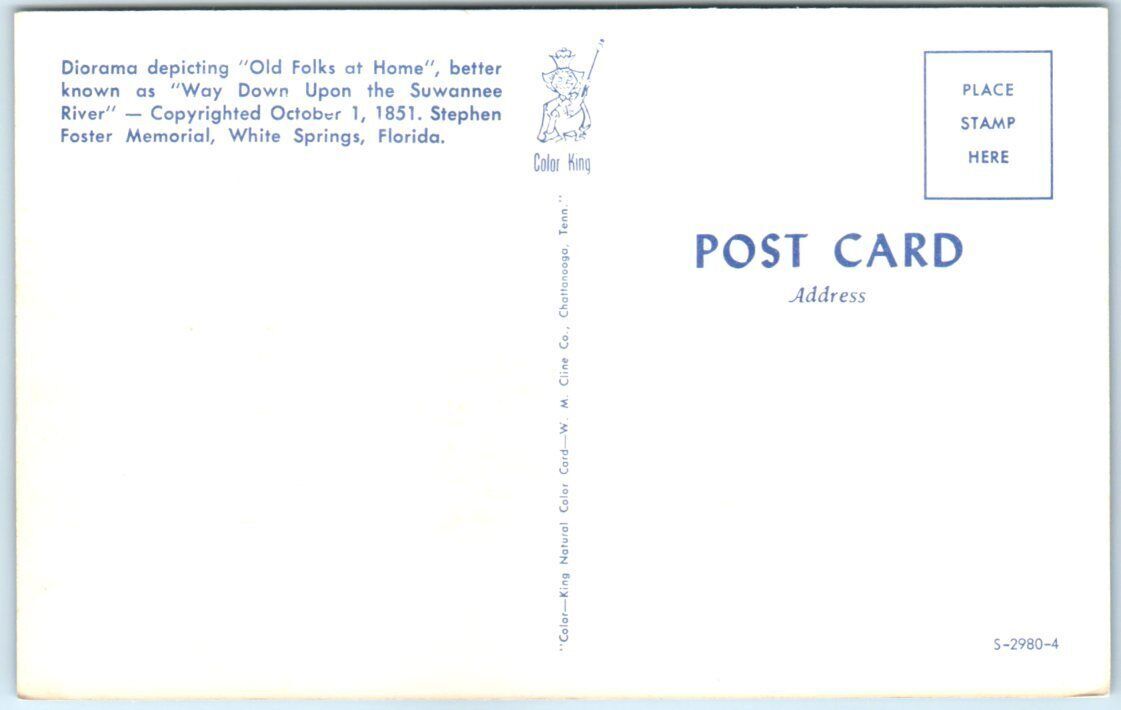 Diorama depicting "Old Folks at Home", Stephen Foster Memorial ...