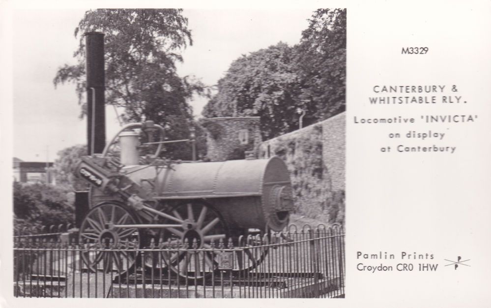 Canterbury & Whitstable Railway Invicta Locomotive Train Postcard ...