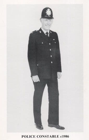 Lancashire Police Constable in 1986 Laughing Uniform Lancs Postcard ...