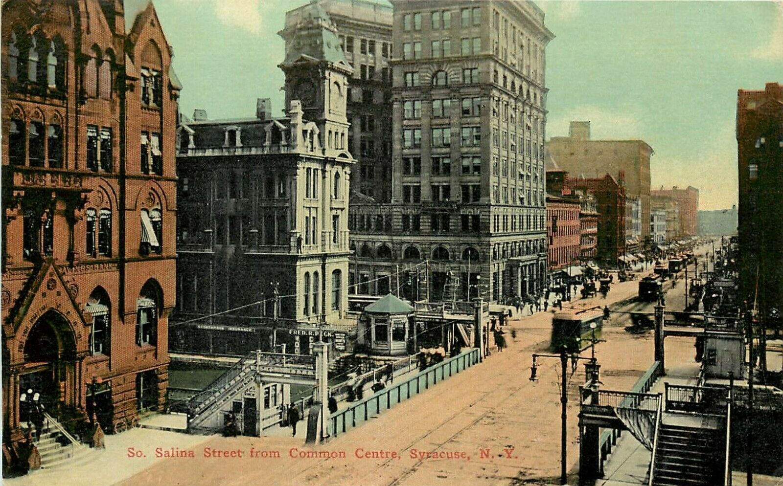 Vintage Postcard; S. Salina Street from Common Centre, Syracuse NY ...
