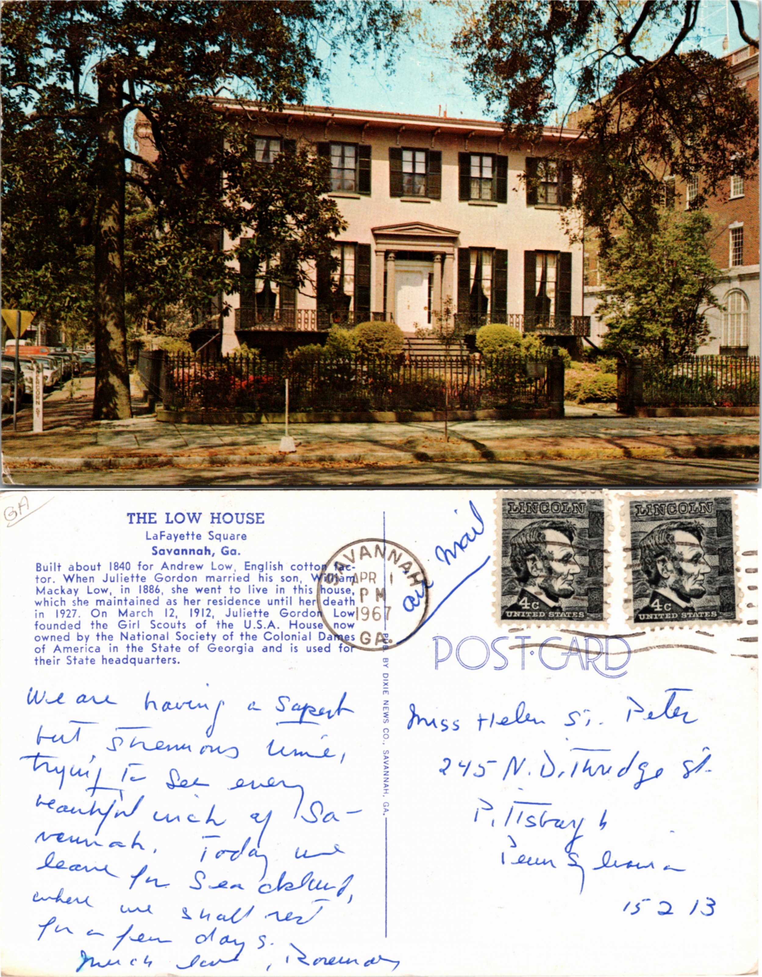 The Low House, Savannah, Ga. (26072 | Topics - Buildings & Architecture ...