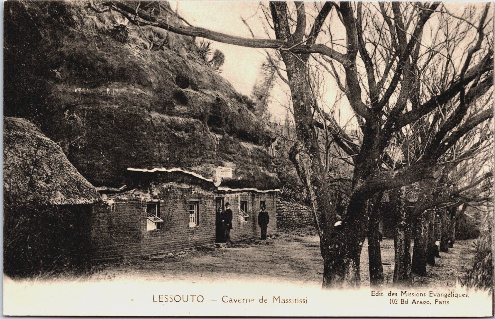 Lesotho Lessouto Caverne de Massitissi South Africa Vintage Postcard ...