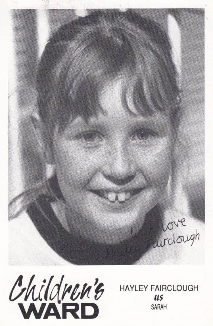 Hayley Fairclough as Sarah Child Star Childrens Ward TV Show Signed ...