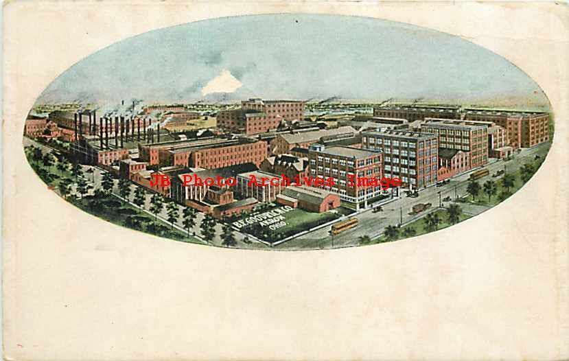 OH, Akron, Ohio, BF Goodrich Rubber, Panorama View of Factory Plants ...