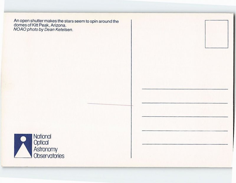 Postcard An open shutter makes the stars seem to spin around the Kitt ...