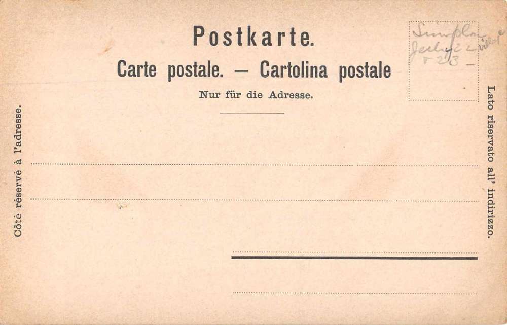 Simplon Switzerland Hotel Fletschhorn Multiview Antique Postcard J79115 ...