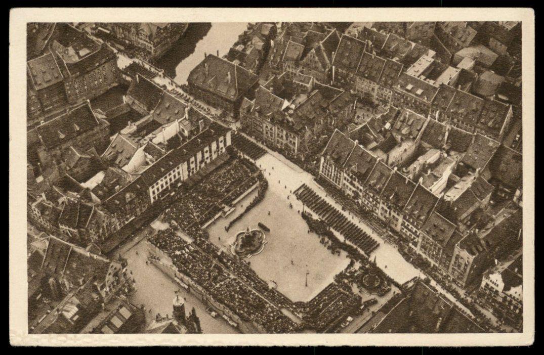 Germany 1934 SA SS March Reichsparteitag Winterhilfswerk NSV Postcard ...