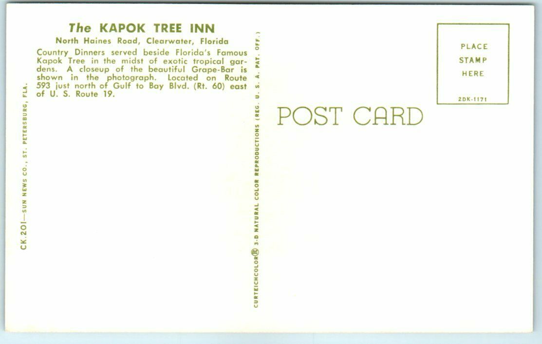 Country Dinners - The Kapok Tree Inn - North Haines Road, Clearwater ...