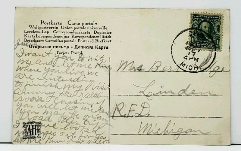 Proverb The More Haste the Less Speed, Woman Climbing Fence 1907 ...