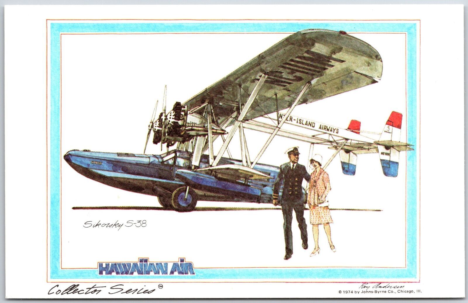 Airplane Sikorsky S-38 Inter-Island Airways Forerunner of Hawaiian Air ...