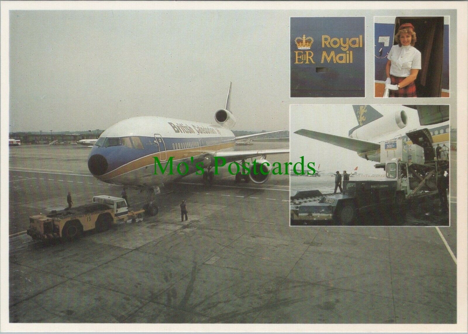 Royal Mail Postcard - Airmail Carried By British Caledonian at London ...