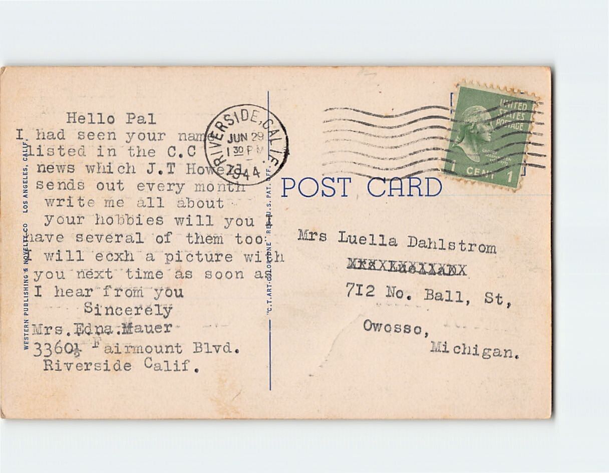 Postcard Ranch Home of Clark Gable Encino California USA | United ...