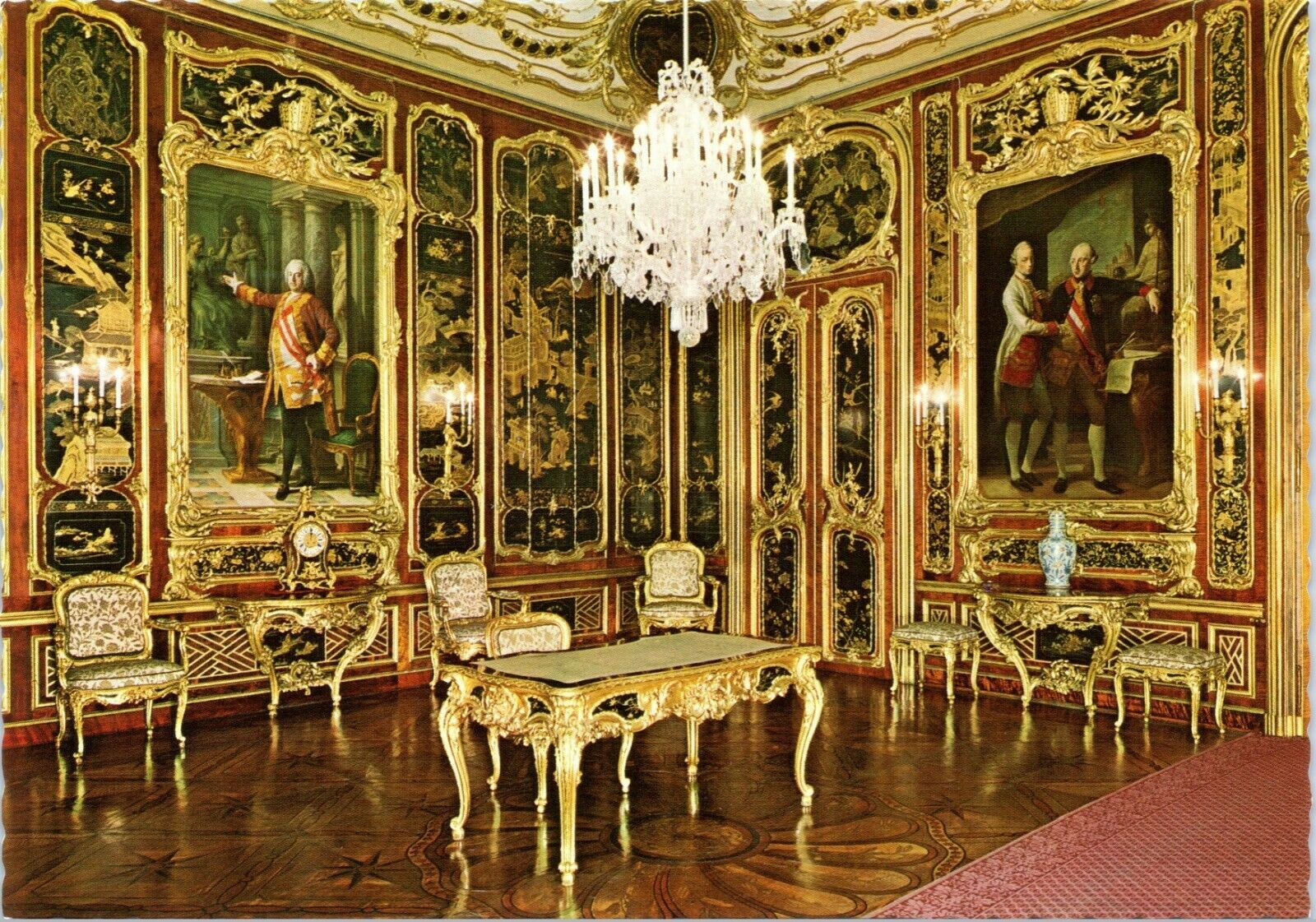 postcard Vienna - Schönbrunn Palace - Vieux Laque room - Franz Stephan ...