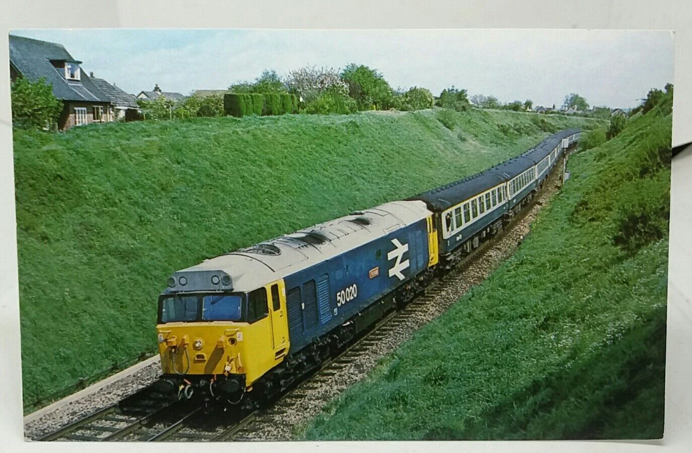 Locomotive Class 50 50 020 Revenge Nr Honiton Devon Vintage Postcard ...