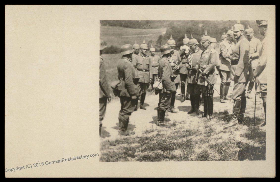 Germany WWI Kaiser Wilhelm II and Stahlhelm Troops PRIVATE RPPC 79537 ...