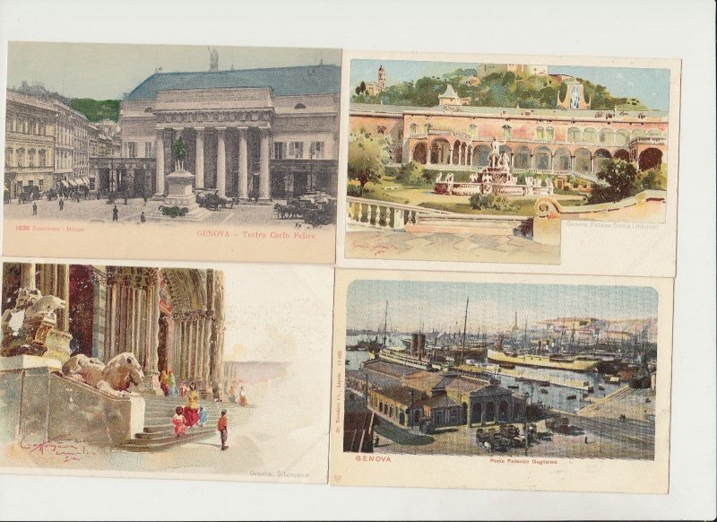 GENOVA ITALY 250 Vintage Postcards mostly pre-1920 (L5613) | Europe ...