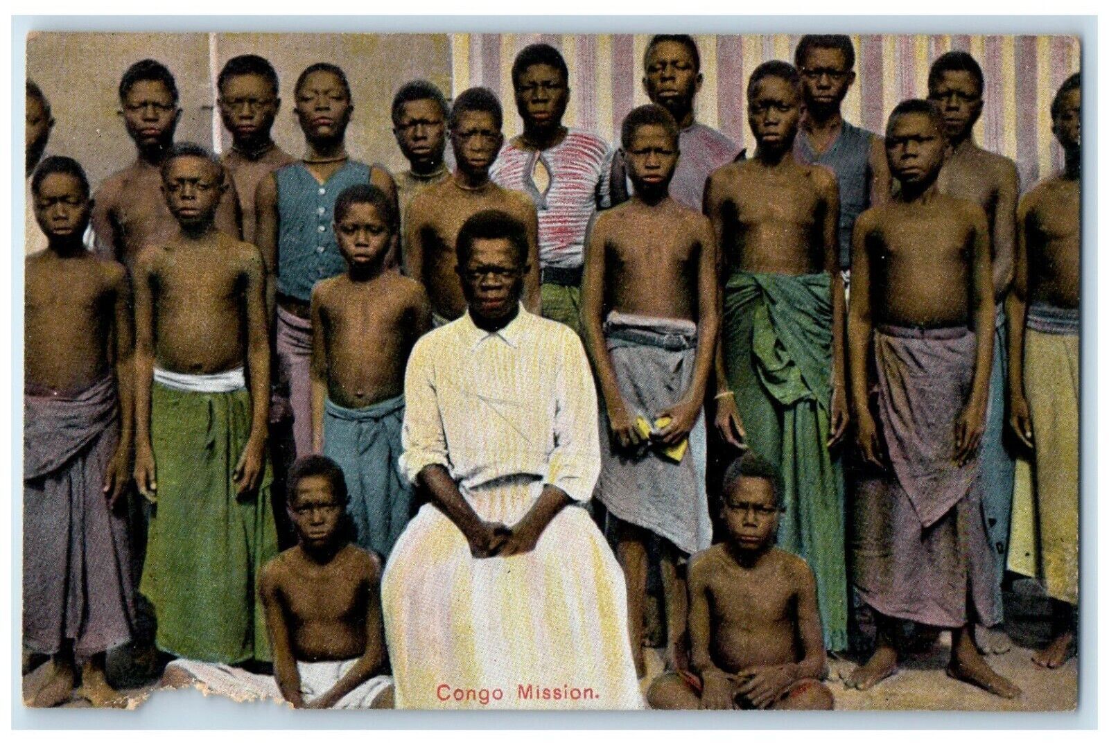 A Volunteer Evangelist And His Class Christian Missionary Congo Mission ...