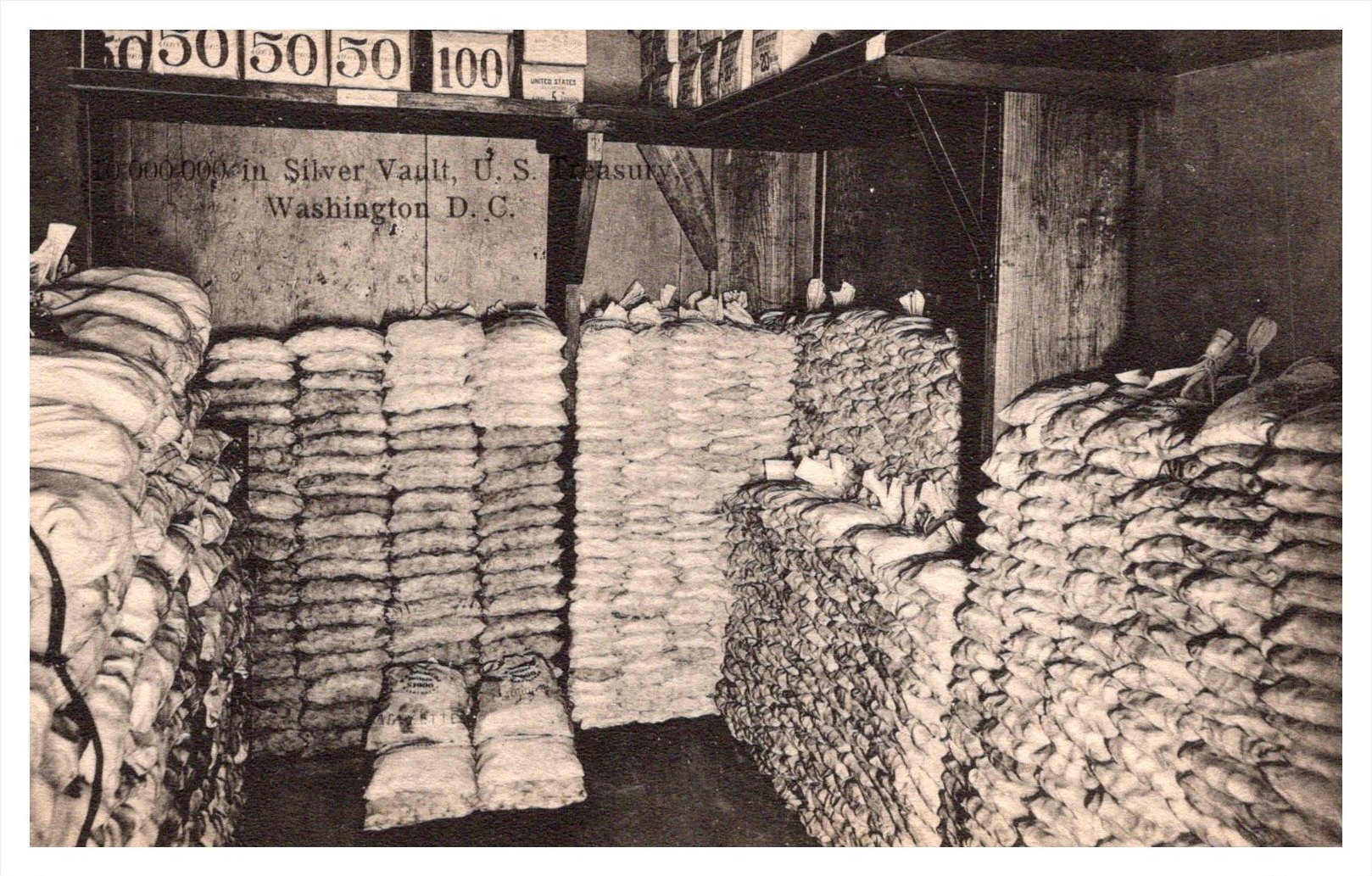 Washington D.C. , U.S.Treasury Silver Vault $10,000,000 Sliver Coins ...