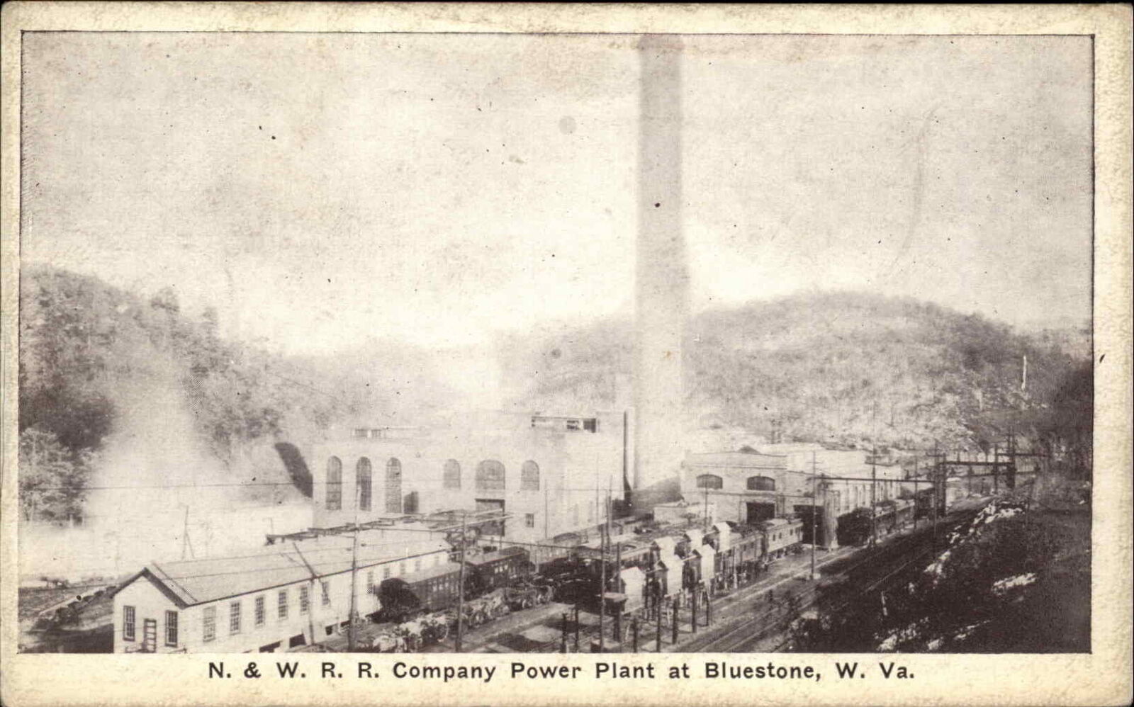 Bluestone Mercer County WV West Virginia N&W RR Co Power Plant | United ...