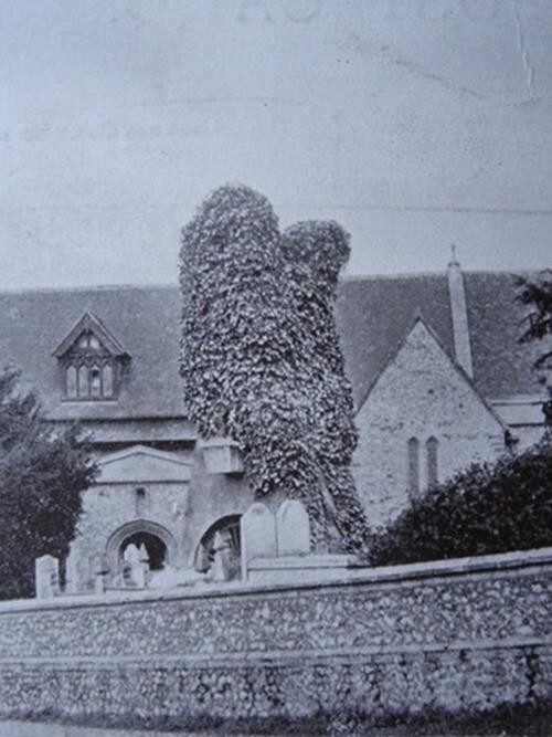 London Pinner ST JOHN THE BAPTIST CHURCH & FLOATING COFFIN c1905 ...